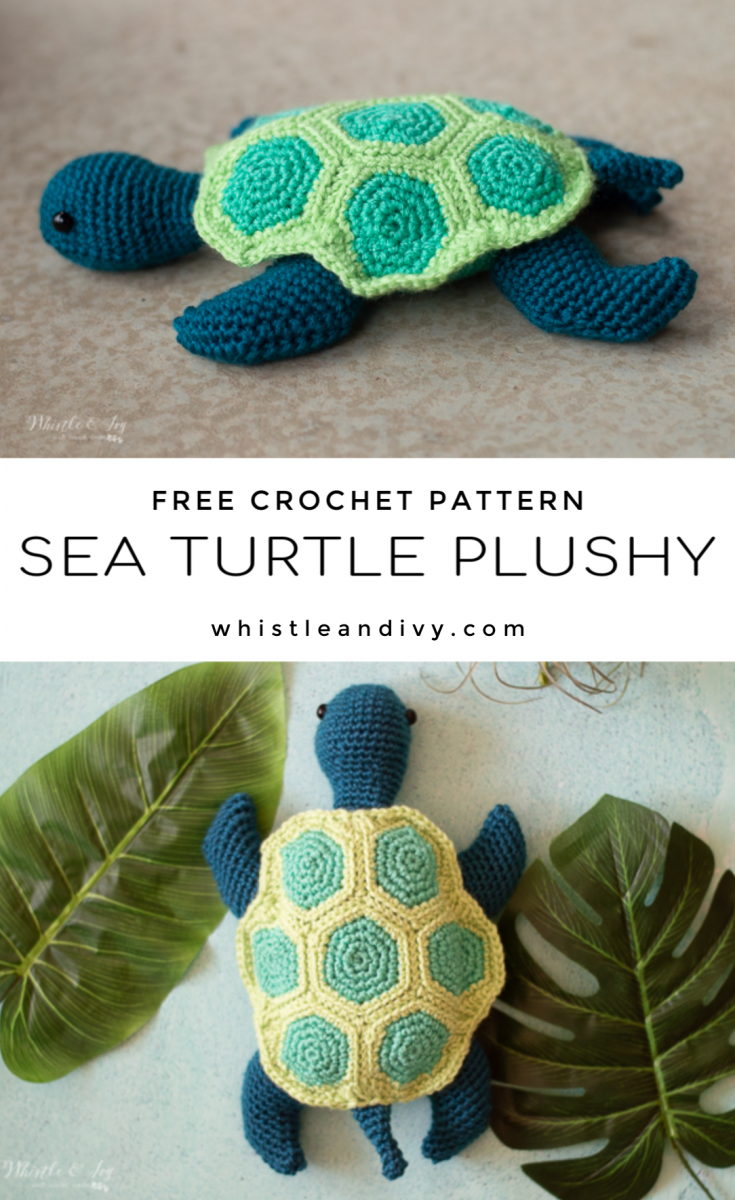 Make a Charming Crochet Baby Sea Turtle - a FREE Amigurumi Crochet ...
