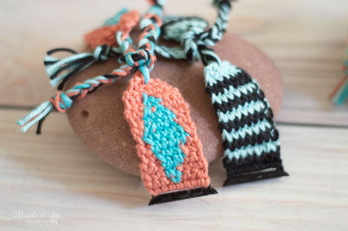 Crochet Apple Watch Band - Free Crochet Pattern - Whistle and Ivy