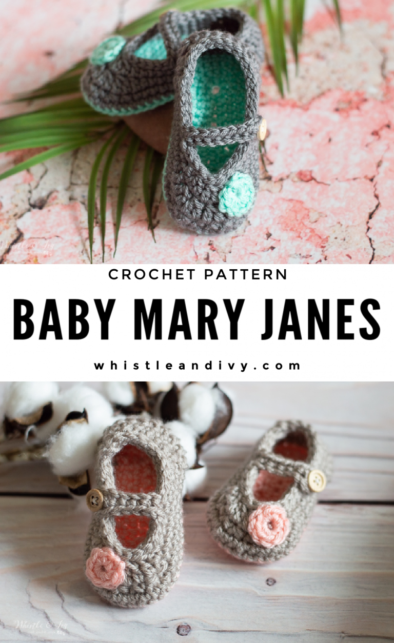 Crochet Mary Janes for Baby - Free Crochet Pattern