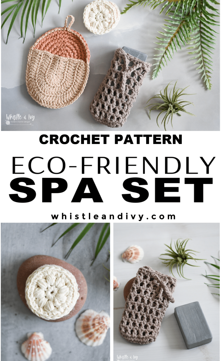 Easy Crochet Spa Set - Quick Eco - friendly crochet patterns