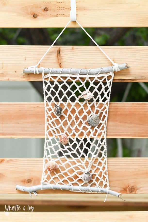 Crochet Fishing Net Wall Hanging - Beachy Decor Pattern