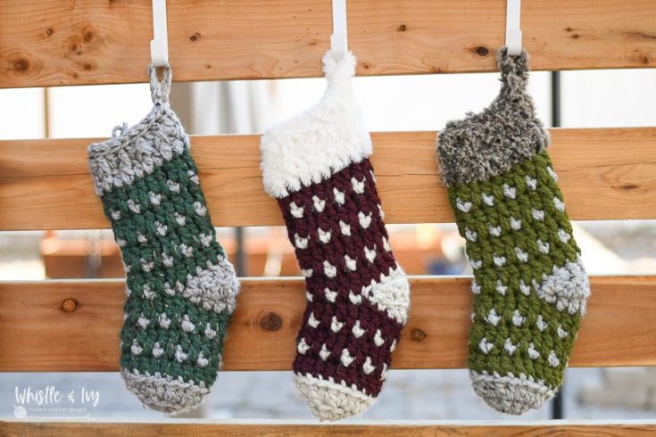 45-Minute Chunky Crochet Stocking - A Quick Crochet Pattern
